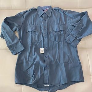 Flying Cross | Shirts | Flying Cross Medium Blue Long Sleeve Deluxe ...